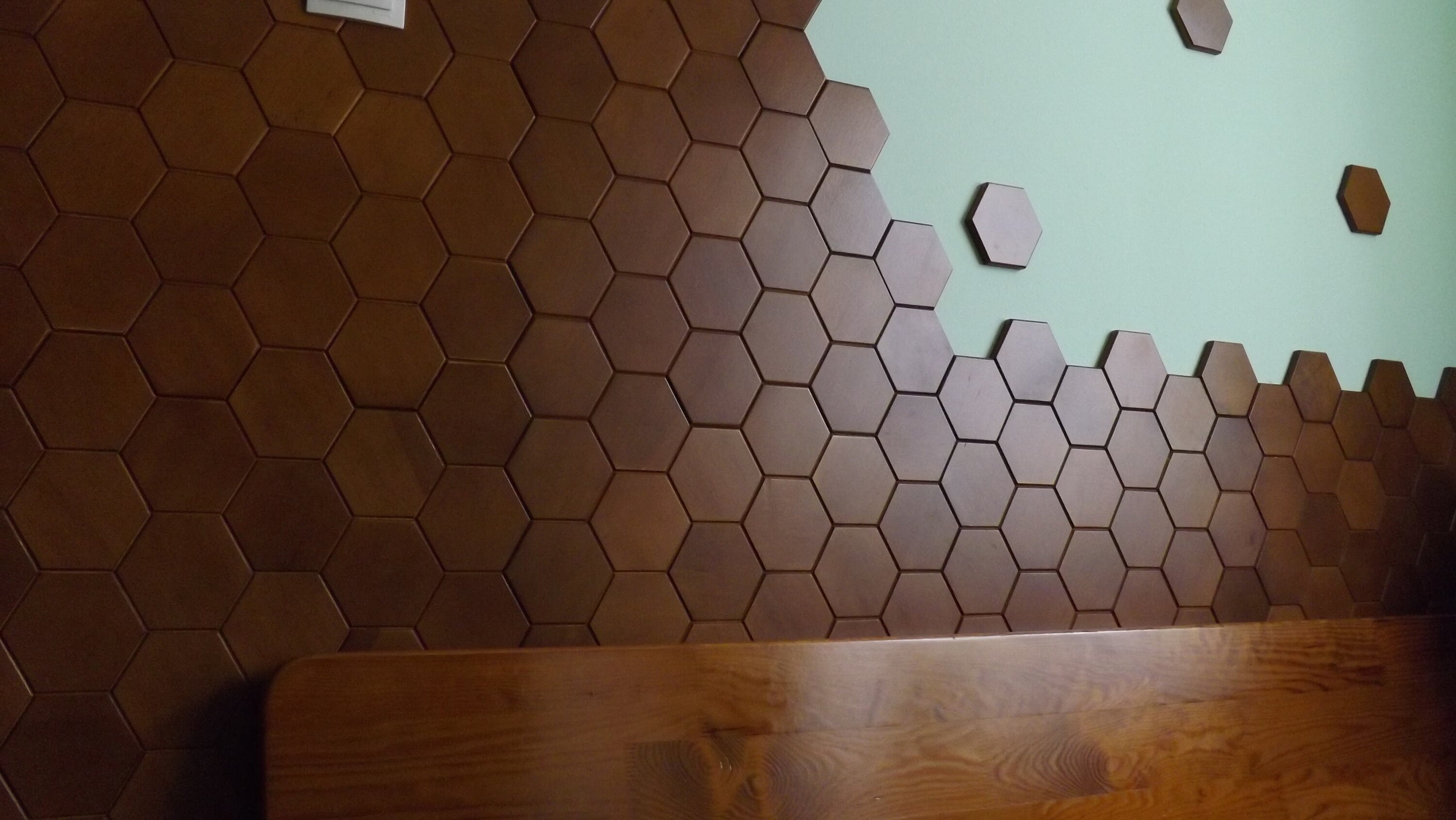 Expandable Wall Art Made of Alder Scaling Wall Hexagon Decor - Etsy