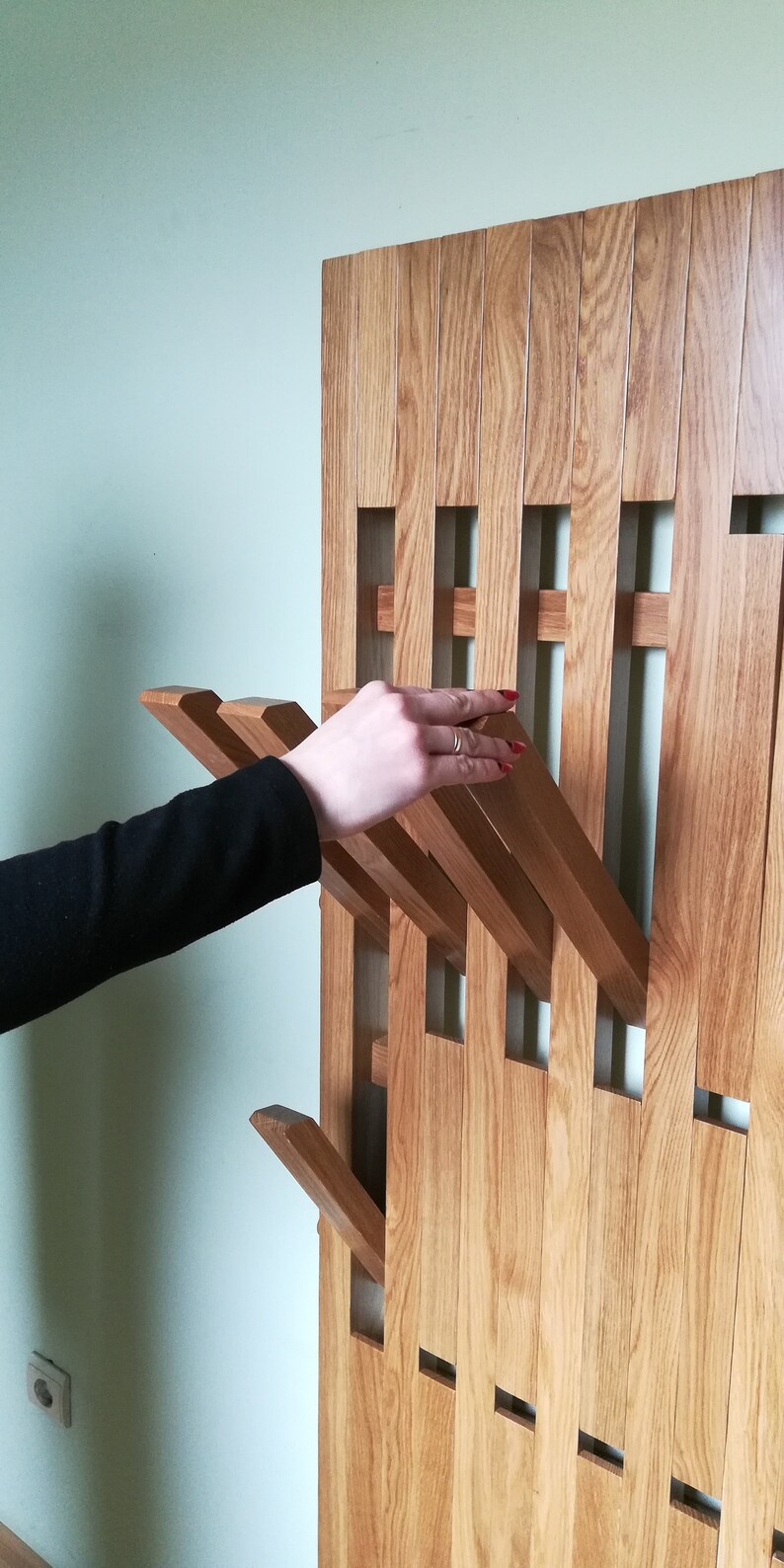 Wood Clothes Rack 63x28 Inches Oak Hanger and Rack for - Etsy