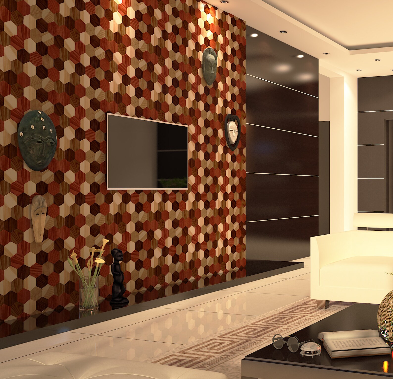 Expandable Wall Art Wood Ethno Folk From 2.25 Sq. Ft. to - Etsy