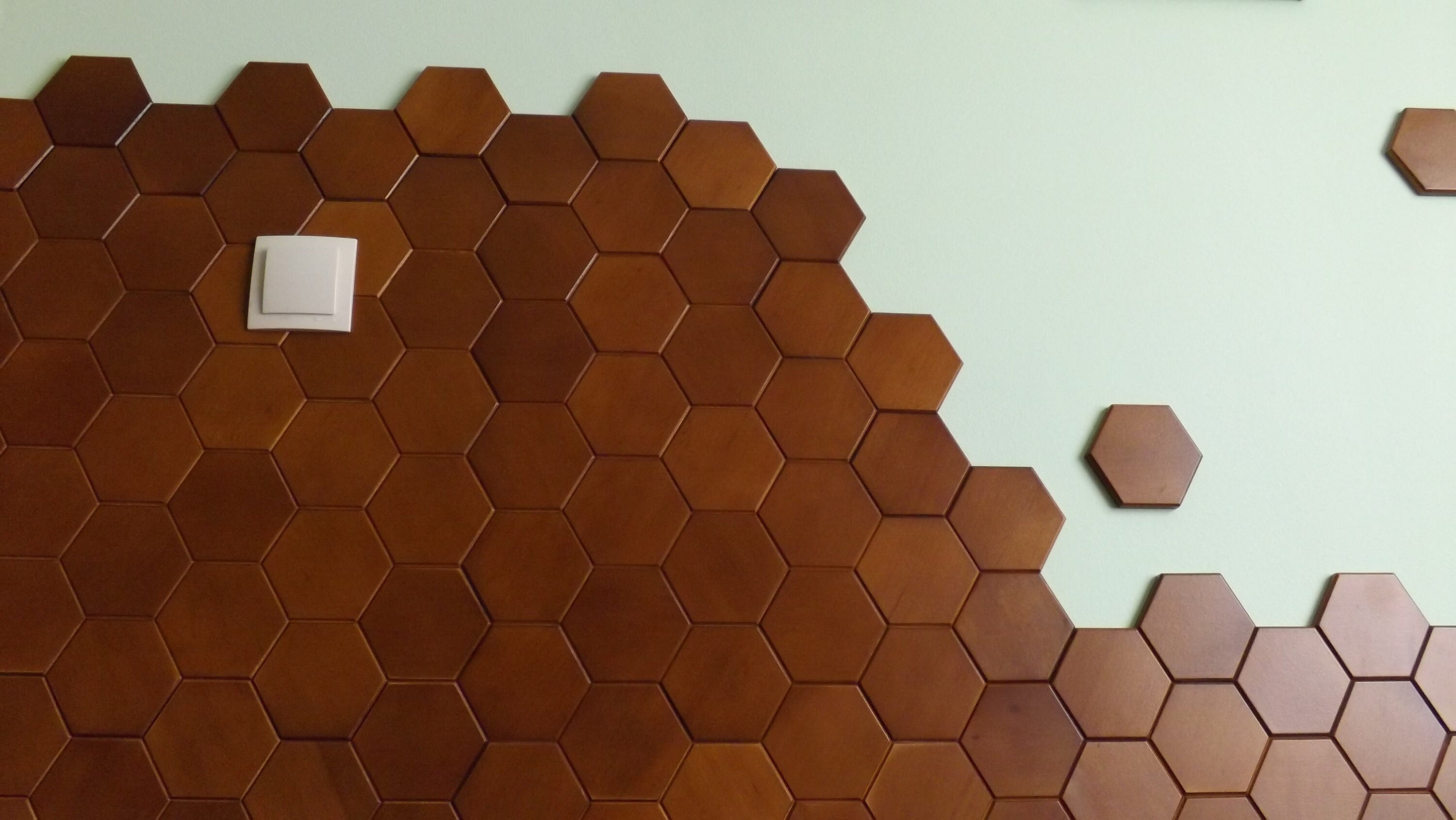 Expandable Wall Art Made of Alder Scaling Wall Hexagon Decor - Etsy