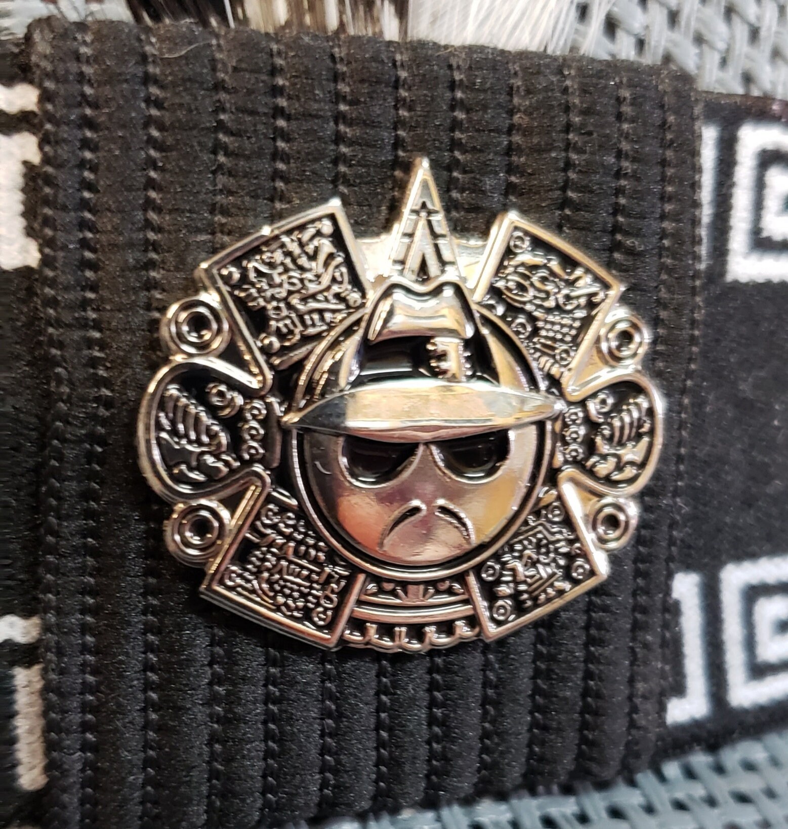 Chicano Aztec Calendar Lowrider Man Hat Fedora Vintage Silver - Etsy