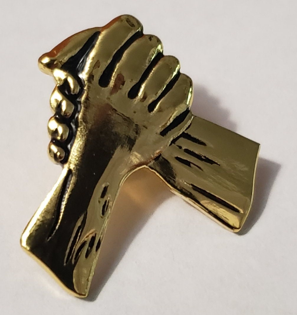 Chicano Biker Lowrider Hat Vest Gold Unity Hand Clasp Brothers - Etsy