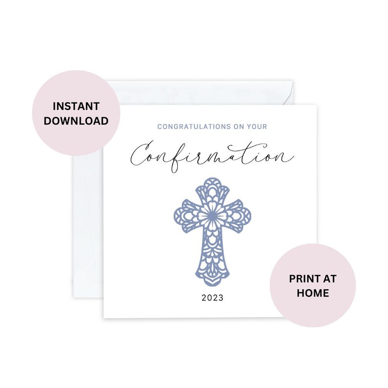 Congratulations on Your Confirmation Card 2023 Digital - Etsy