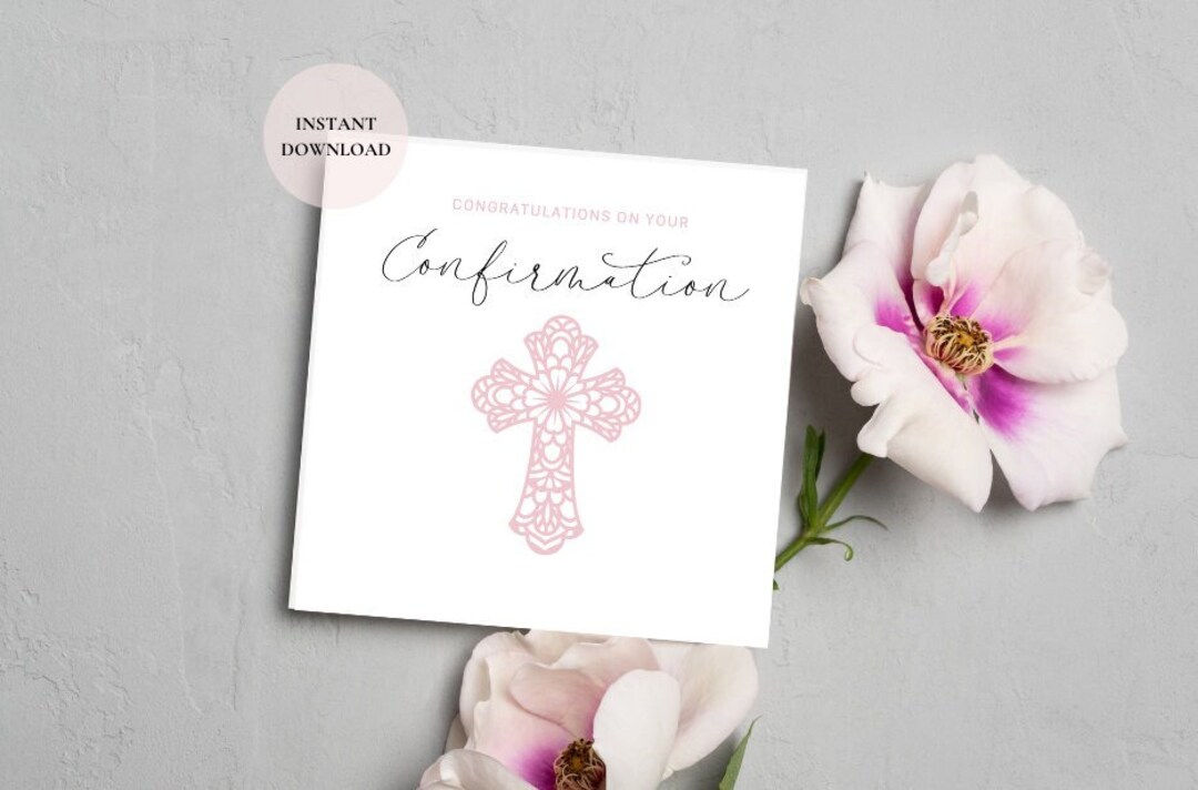 Congratulations on Your Confirmation Card, Catholic Gift for ...