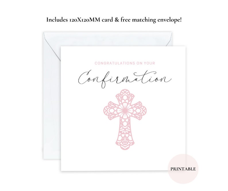 Congratulations on Your Confirmation Card, Catholic Gift for ...