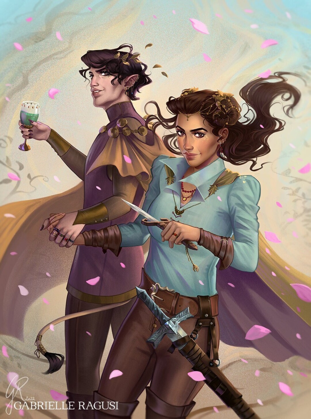 The High King and Queen of Elfhame - Art Print - Etsy
