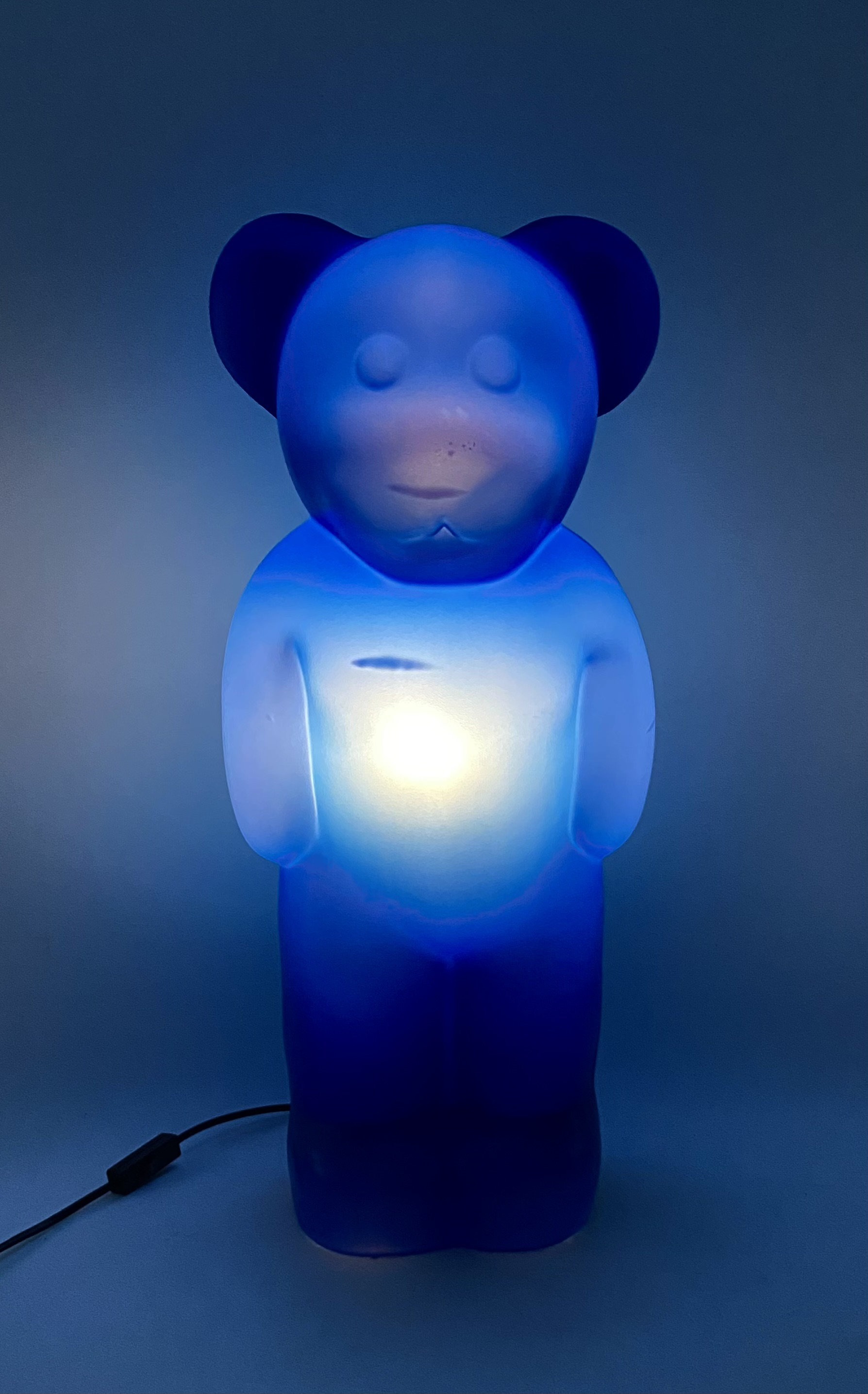Postmodern Blue Bear Lamp, Heinz Klein for Elmar Flötotto Germany 1990s ...