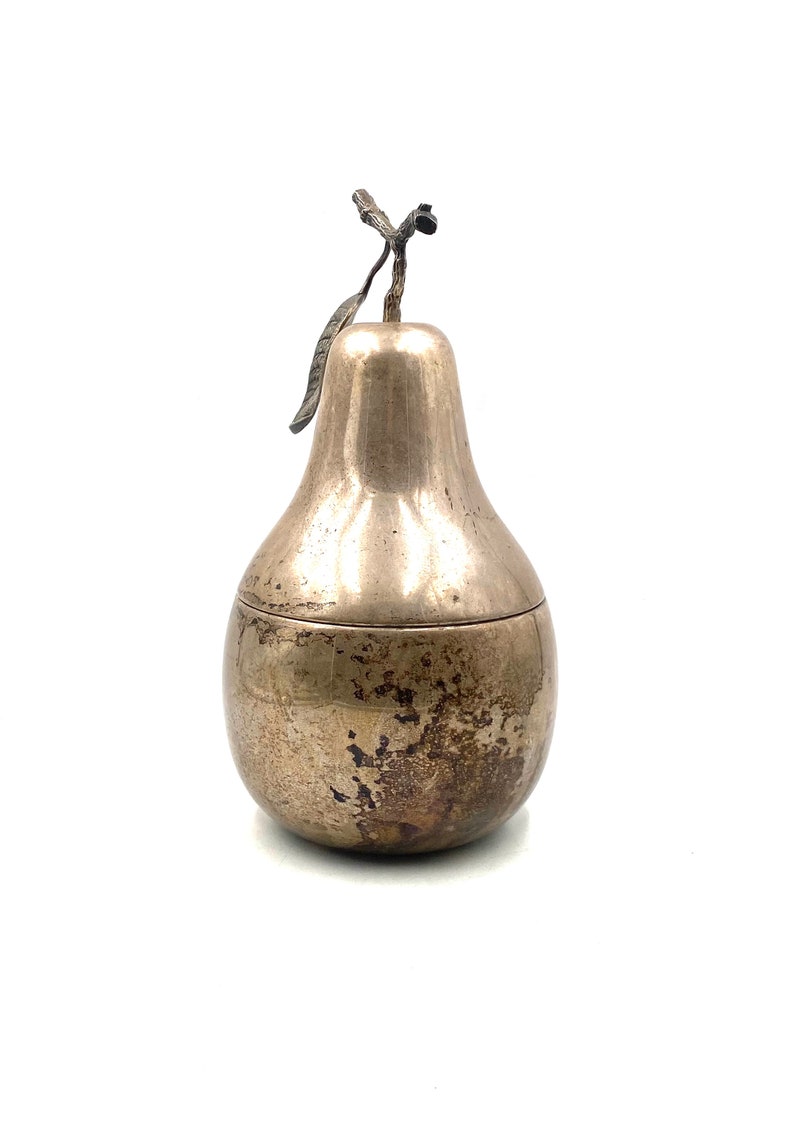 Modern Silver-plated Pear Wine Cooler / Ice Bucket, Teghini Firenze ...