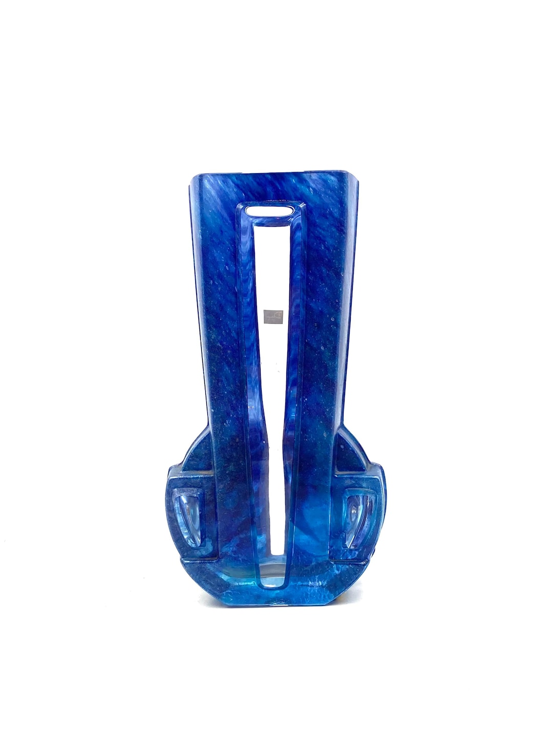 Art Deco Blue Crystal Vase, Daum France, XX Century - Etsy