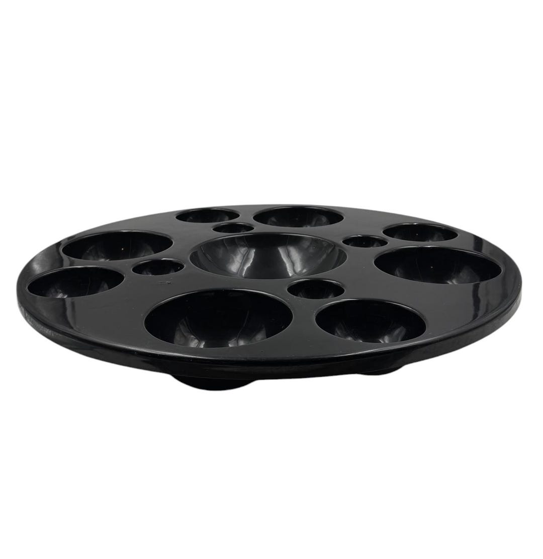 Space Age Black ABS Centerpiece, Mario Mariotti for Asea, 1970s Italy ...