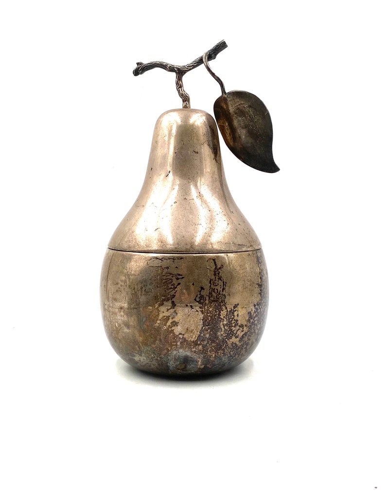 Modern Silver-plated Pear Wine Cooler / Ice Bucket, Teghini Firenze ...