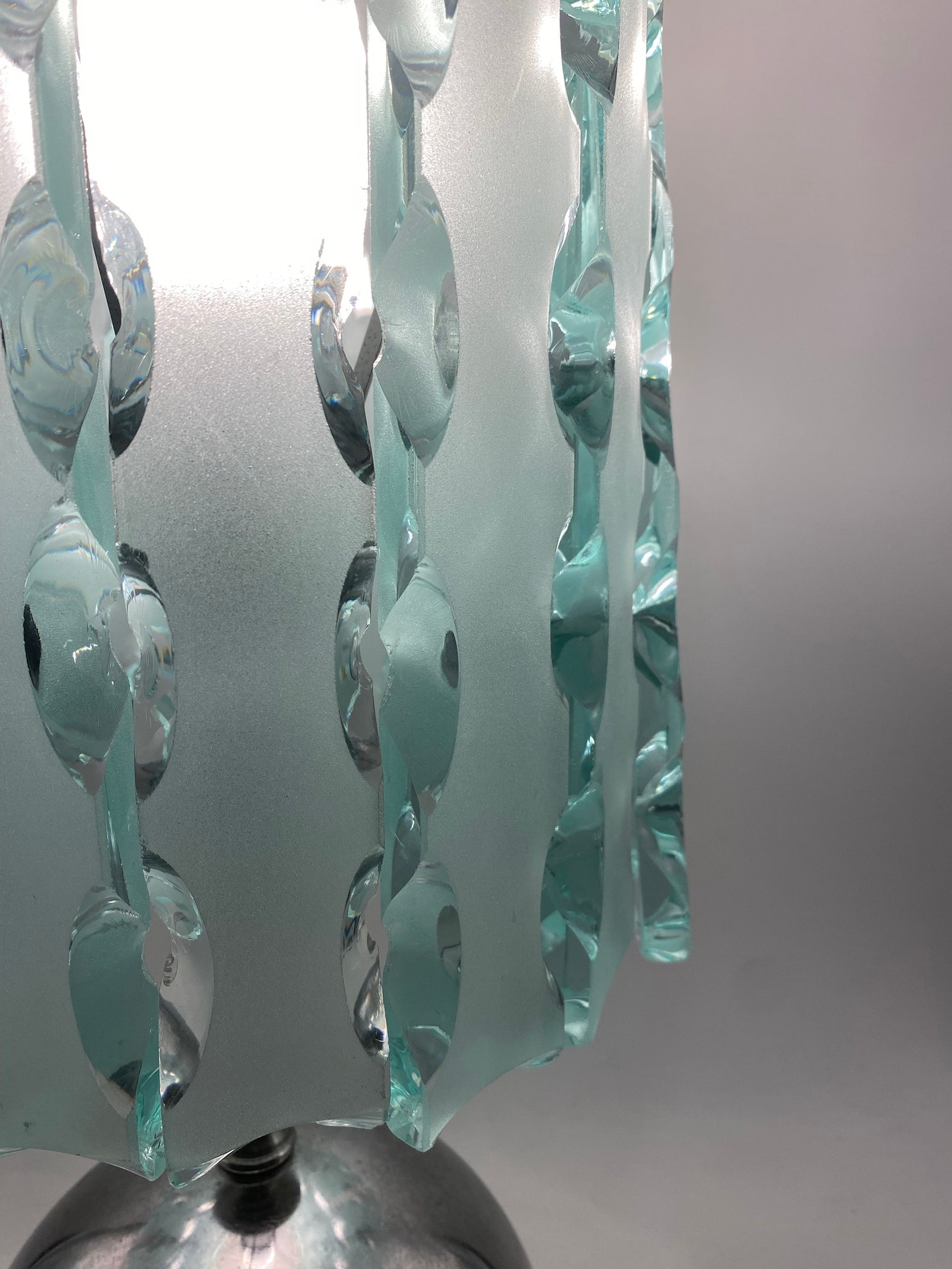 Max Ingrand, Molded Glass Table Lamp, Zero Quattro per Fontana Arte ...