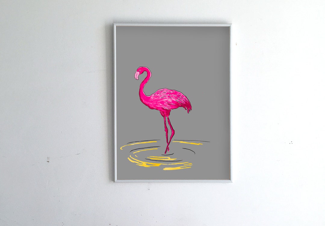 Flamingo (print) - Etsy