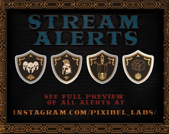 Twitch Animated Alerts Animated Stream Alert Pack - Etsy