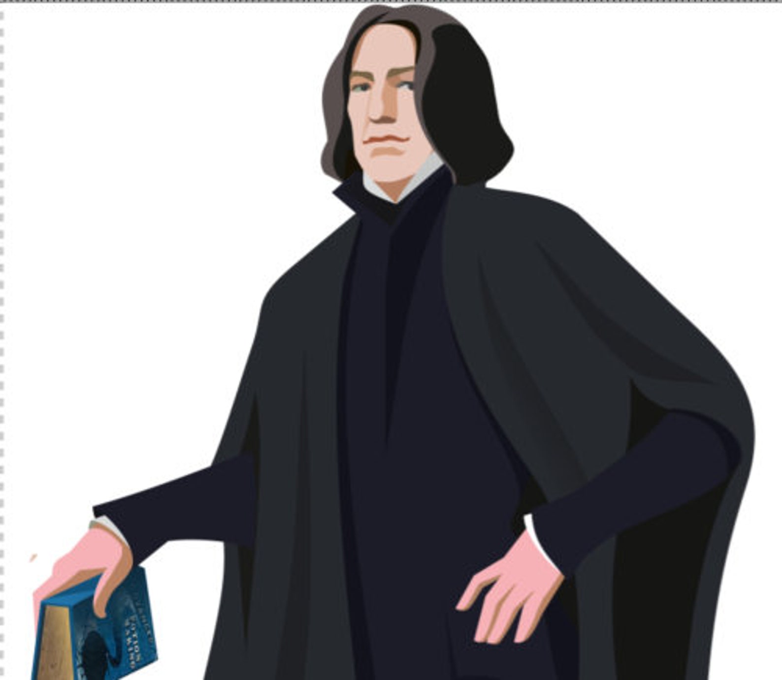 Severus Snape Bookmark PDF ( 4 Bookmarks on A4 Sheet) - Etsy