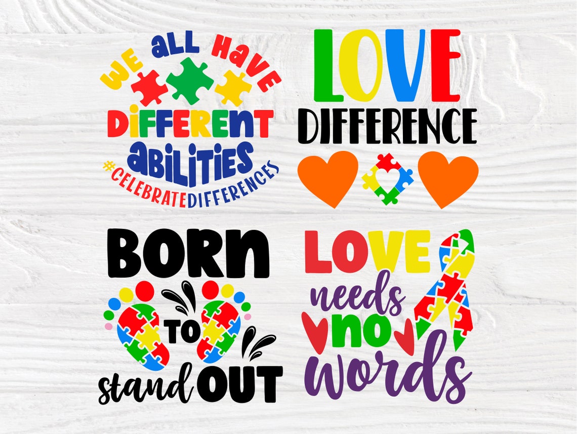 Autism SVG Quotes Svg Cut Files | Etsy