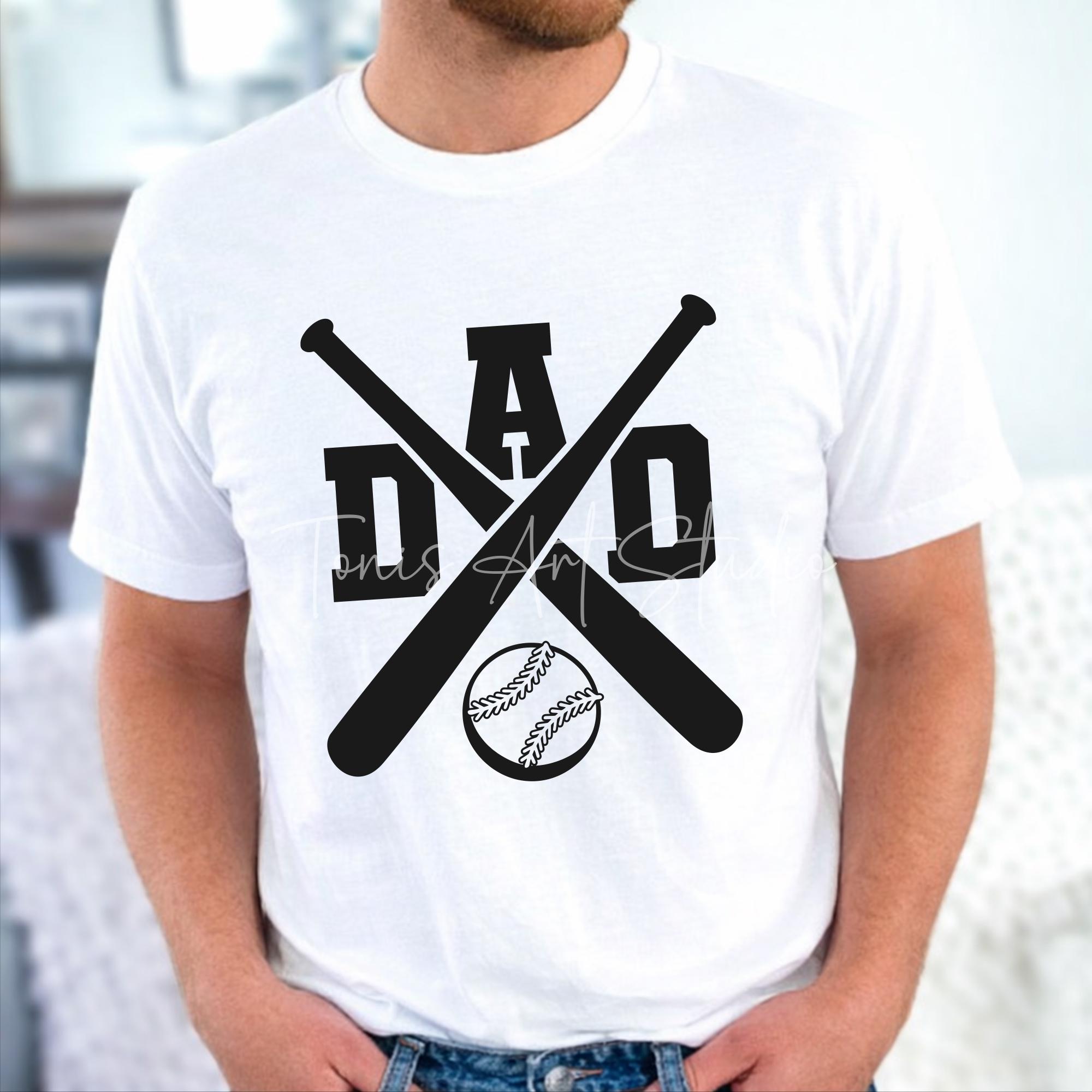 Baseball SVG PNG DXF • Baseball Dad Shirt • Crossed Bats Svg • Sports ...