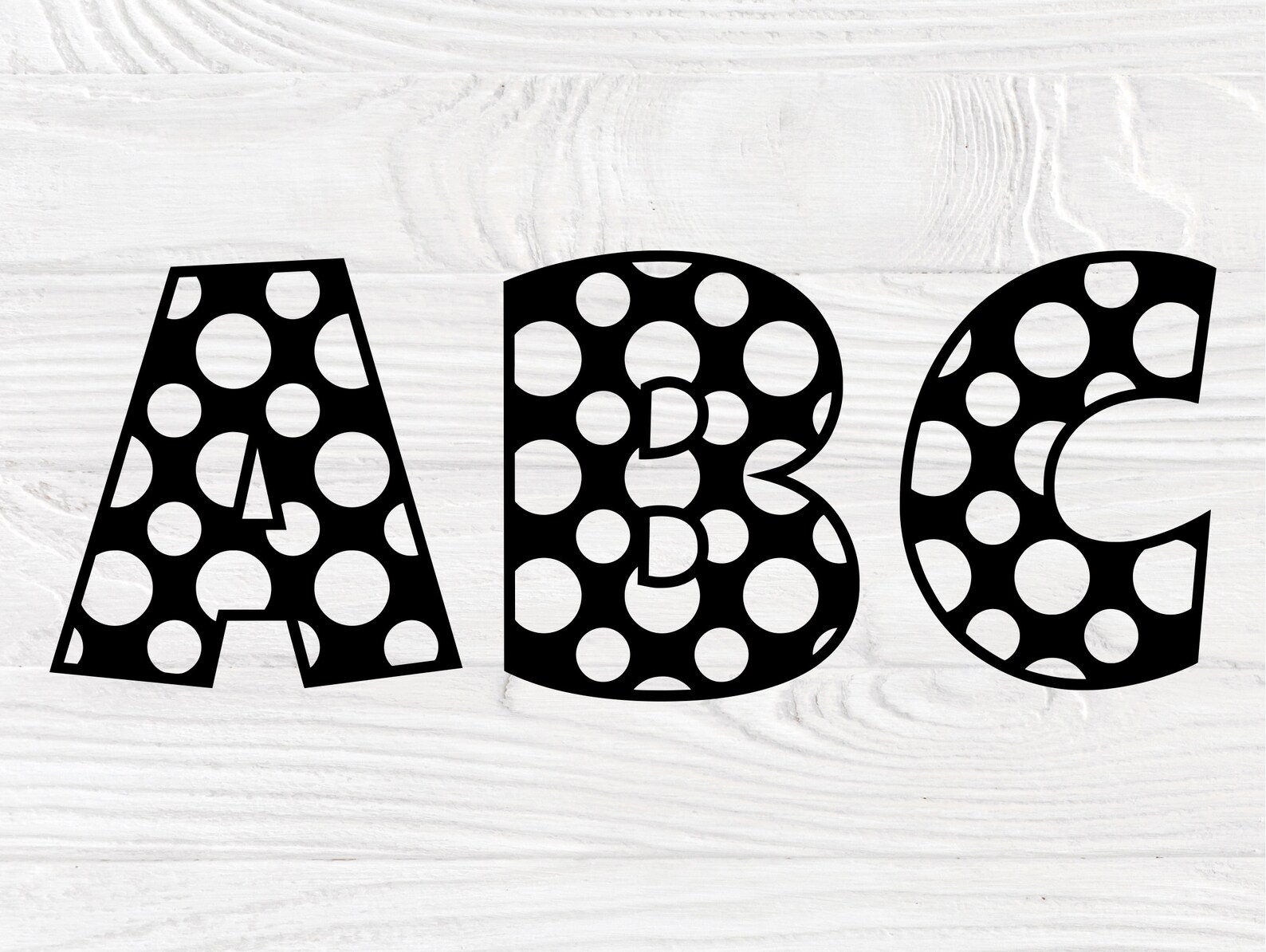 Polka Dot Font SVG Polka Dot Alphabet Alphabet Svg Polka - Etsy Canada