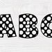 Polka Dot Font SVG Polka Dot Alphabet Alphabet Svg Polka Dot Monogram ...