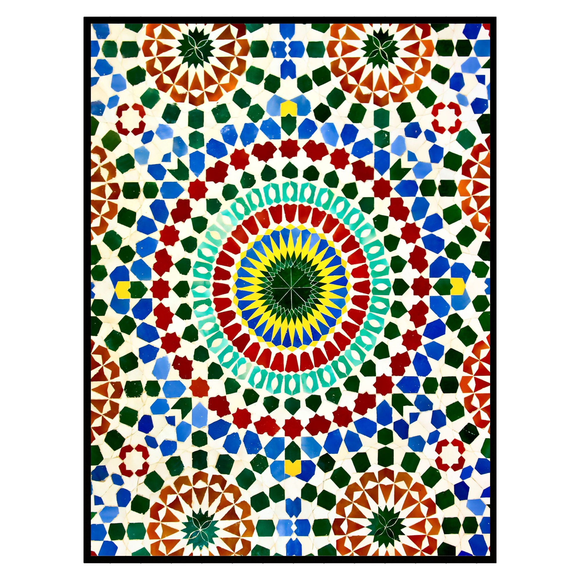 Moroccan Mosaic Printable Moroccan Pattern Wall Art Moroccan | Etsy