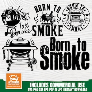 BBQ Smoker SVG: Grillmaster Shirt Designs (digital Download) - Etsy