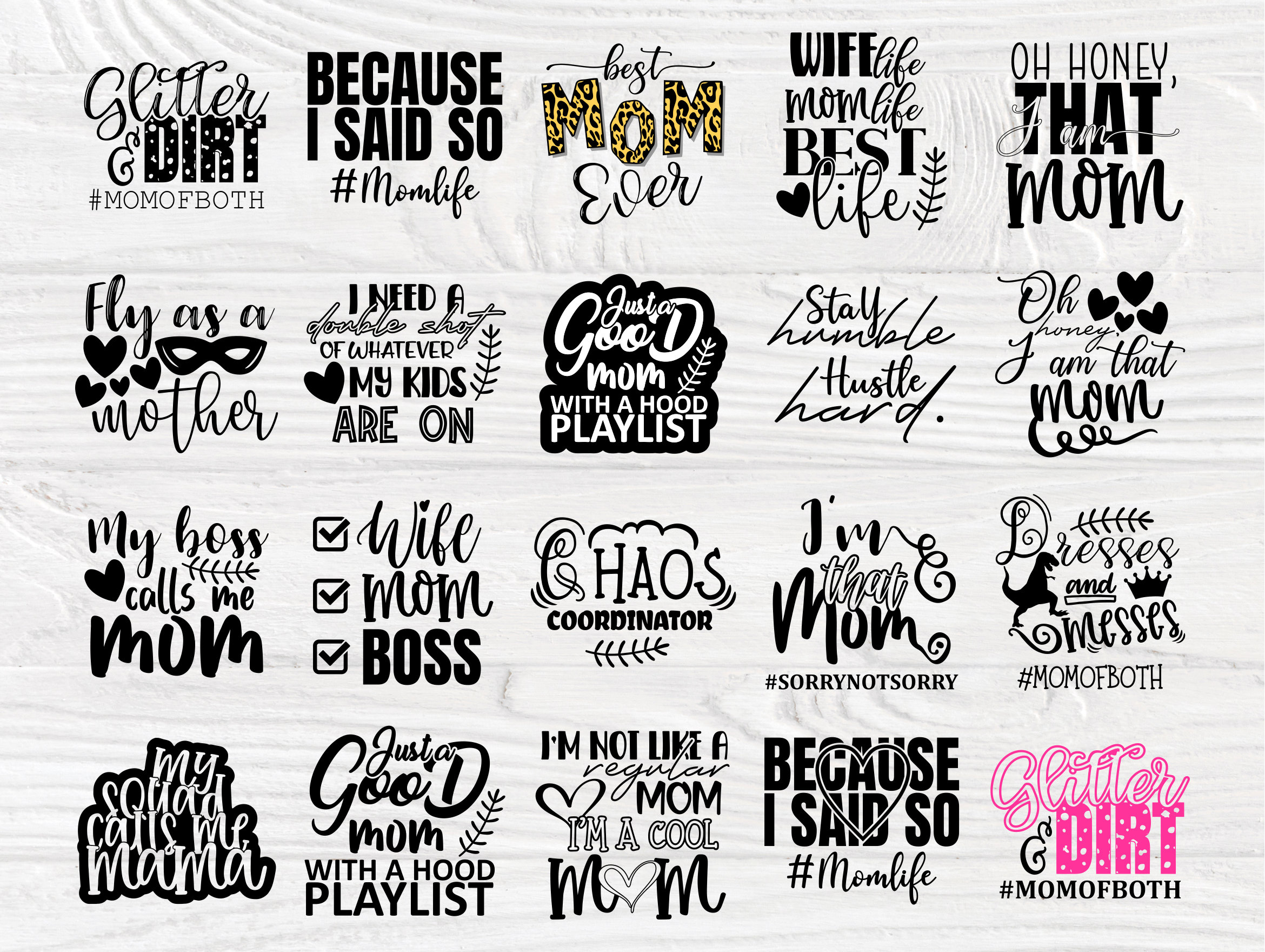 Mom SVG Bundle Mom Life Svg Cut Files Mom Png | Etsy Canada