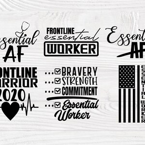 Essential Worker SVG Quarantine Svg Svg Cut File - Etsy UK