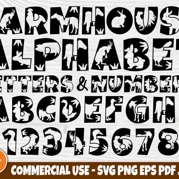 Farm Animal Svg - Etsy