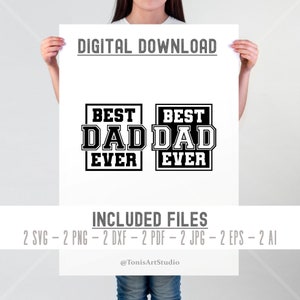Dad Varsity Svg, Best Dad Ever Svg, Dad Svg, Father's Day Svg, Cut ...