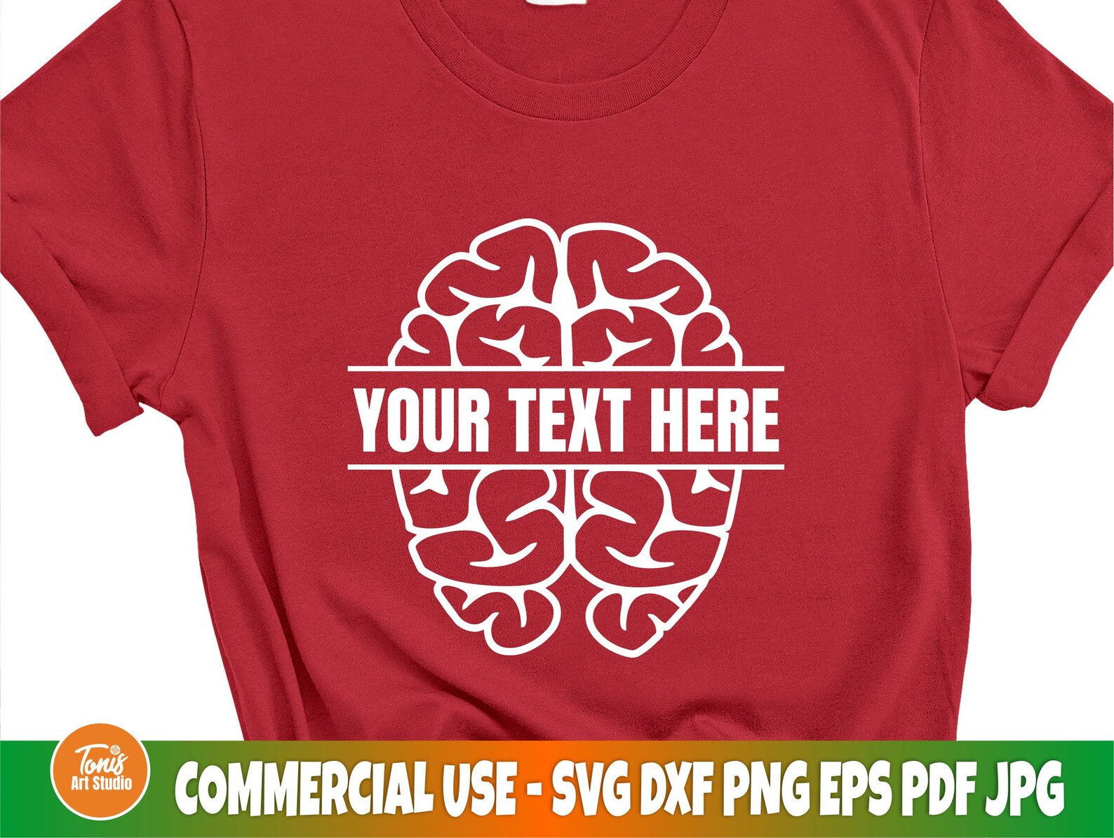 Brain SVG Cut File Brain Silhouette Svg Brain Outline Svg - Etsy