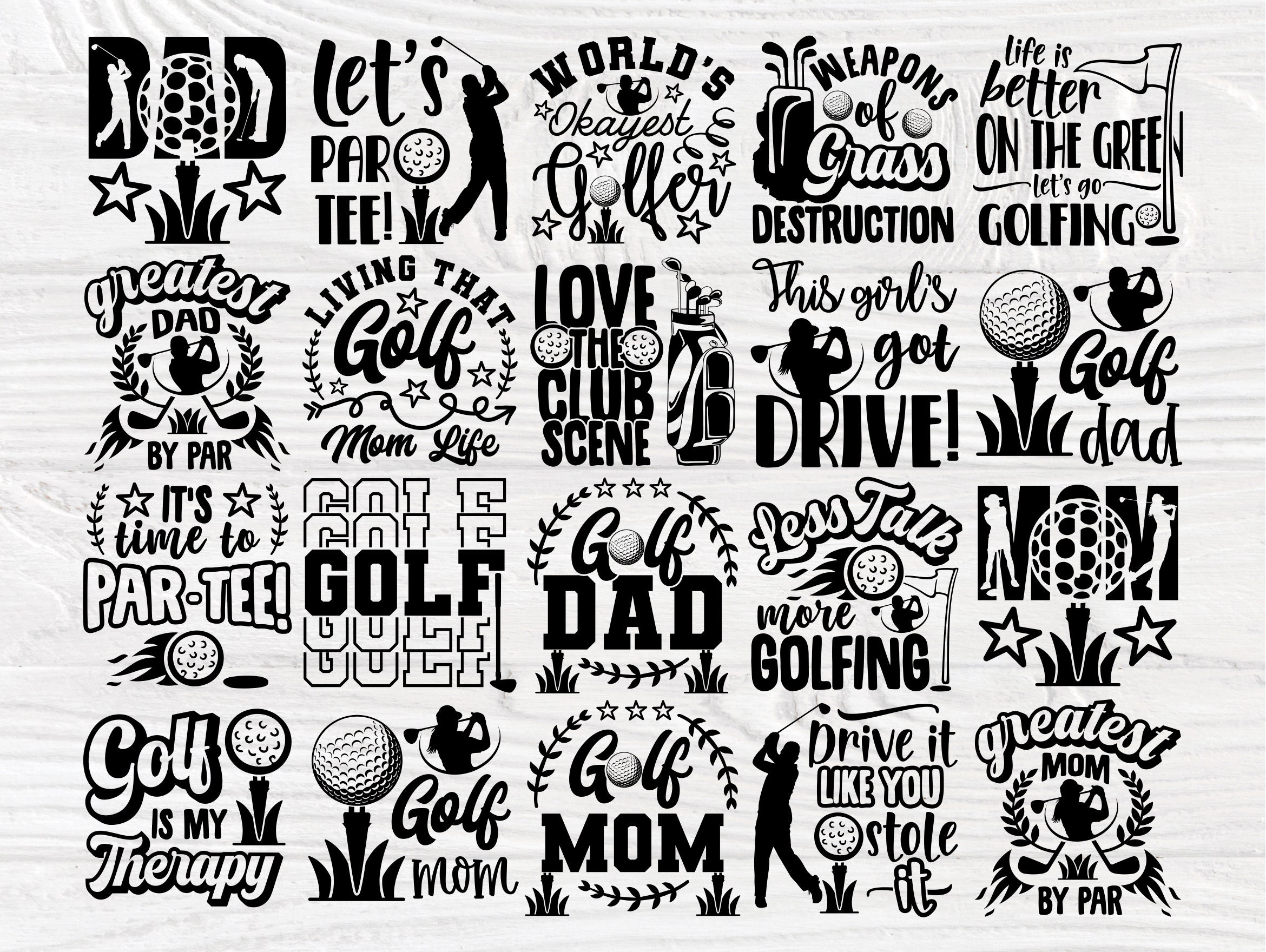 Golf SVG Bundle Golfing Svg Funny Quotes Svg - Etsy UK