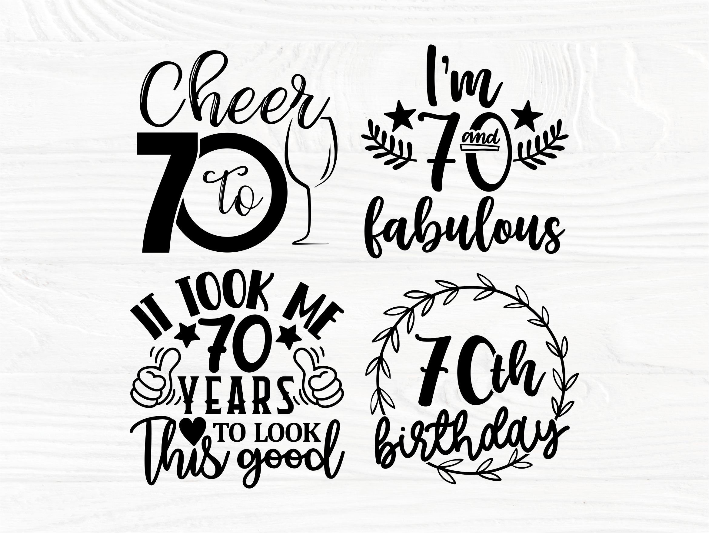 70th Birthday SVG Seventy Svg Hello 70 Svg Png - Etsy