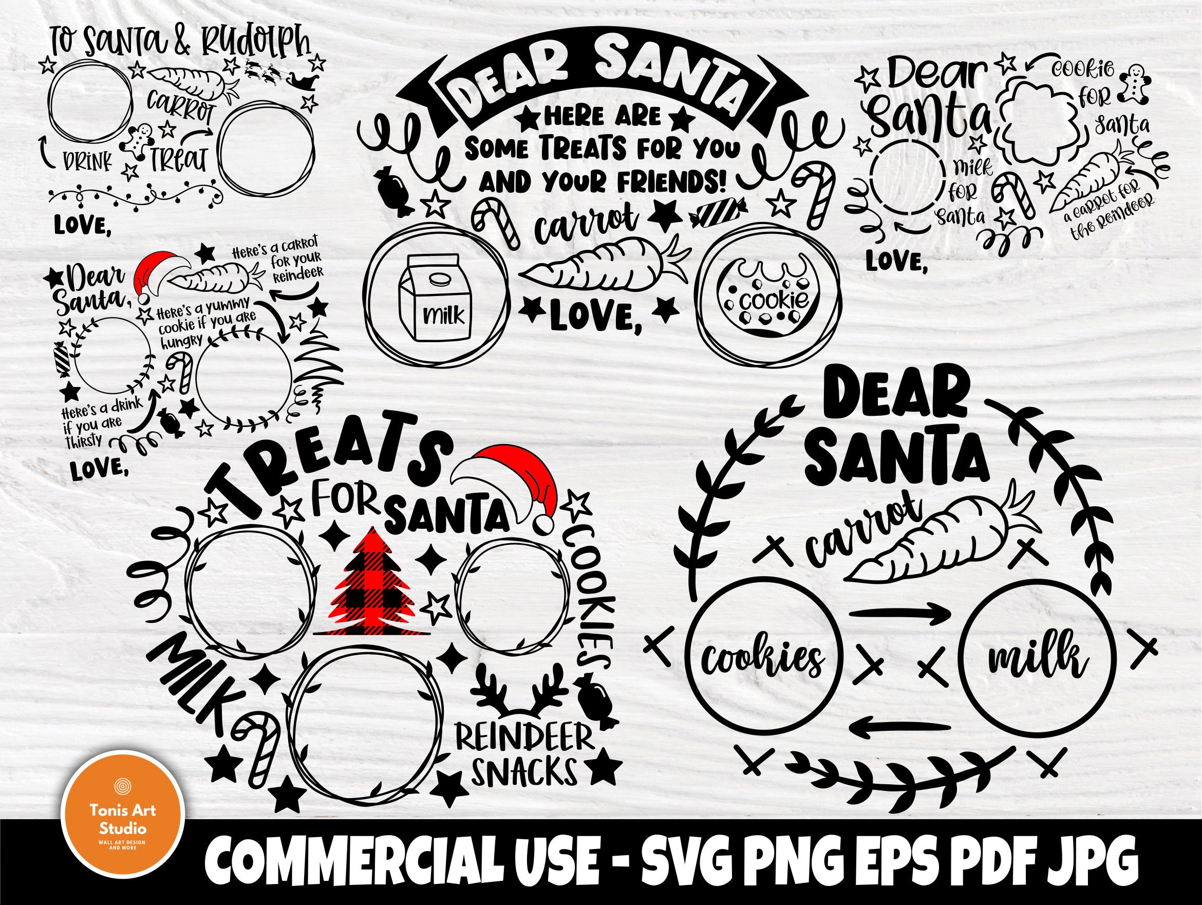 Dear Santa Tray SVG Bundle Christmas Svg Cookies - Etsy Hong Kong