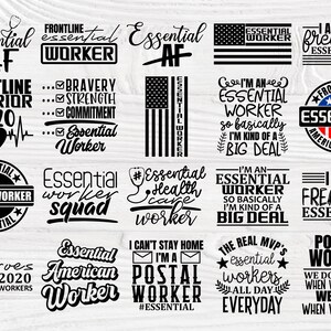 Essential Worker SVG Quarantine Svg Svg Cut File - Etsy UK