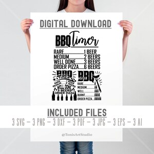 Bbq Timer SVG | Bbq Beer Timer Shirt Svg | Dad Barbeque Svg ...