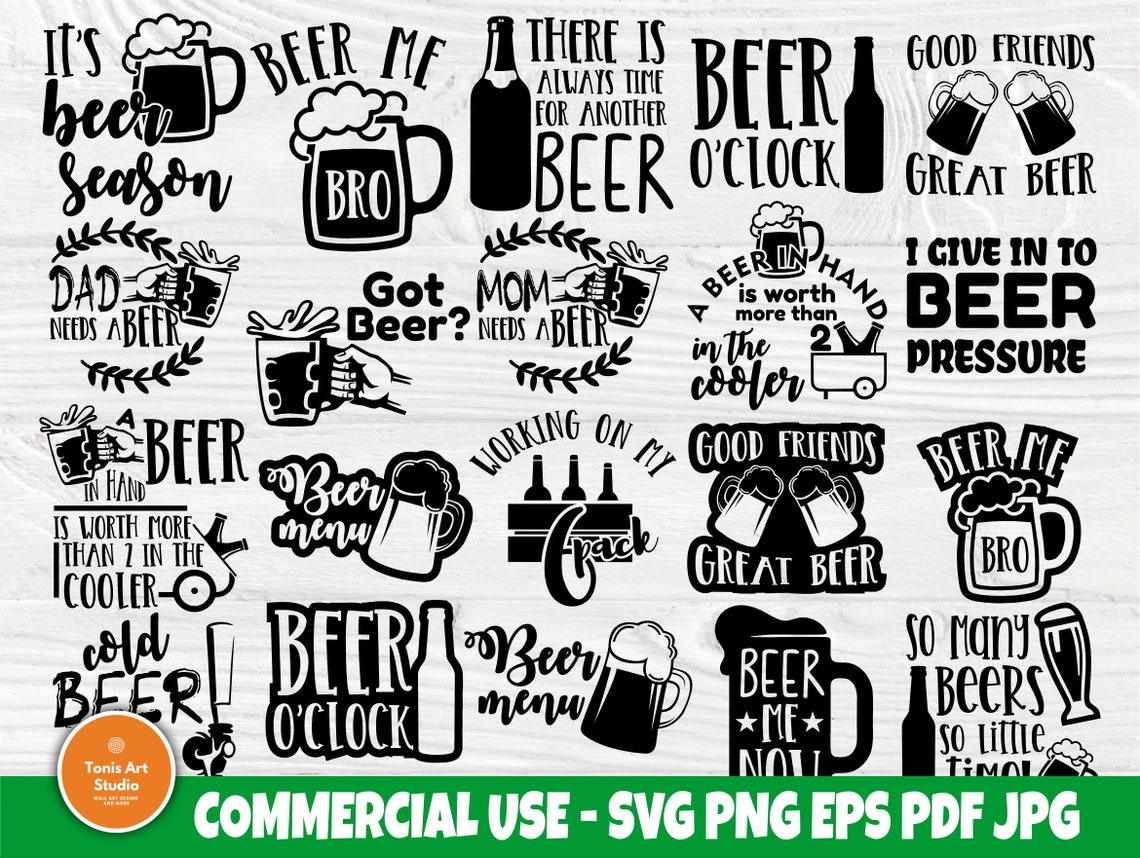 Beer SVG Bundle Craft Beer Svg Alcohol Cut Files - Etsy