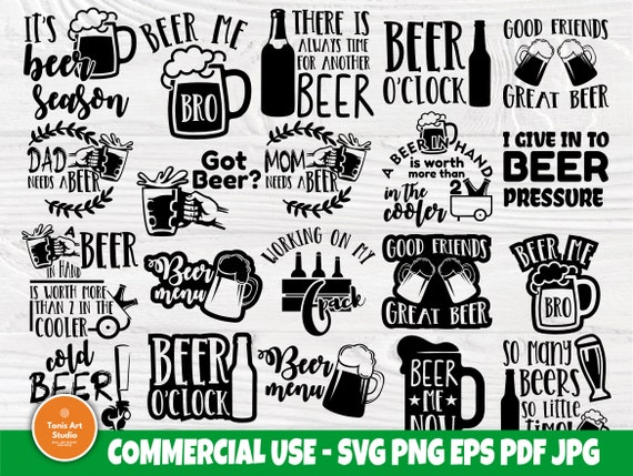 Beer SVG Bundle Craft Beer Svg Alcohol Cut Files | Etsy
