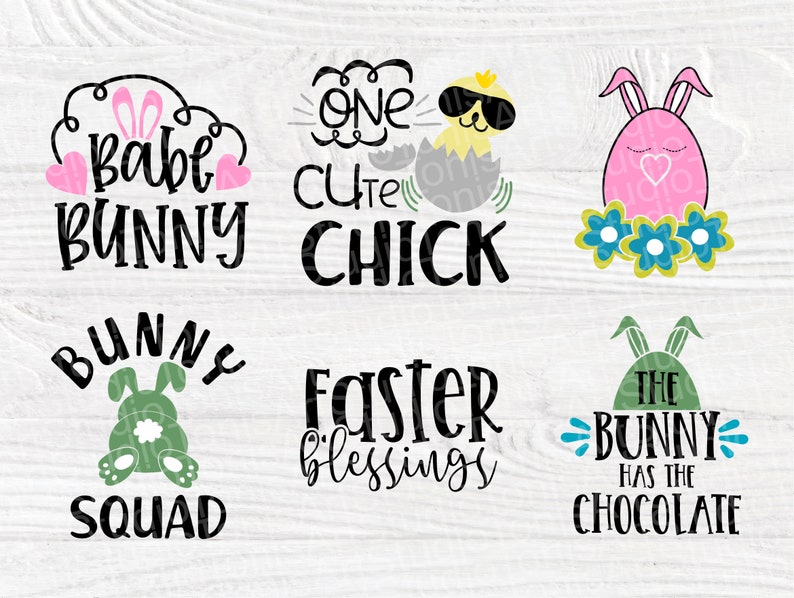 Easter SVG Bundle Funny Quotes Svg Png | Etsy UK