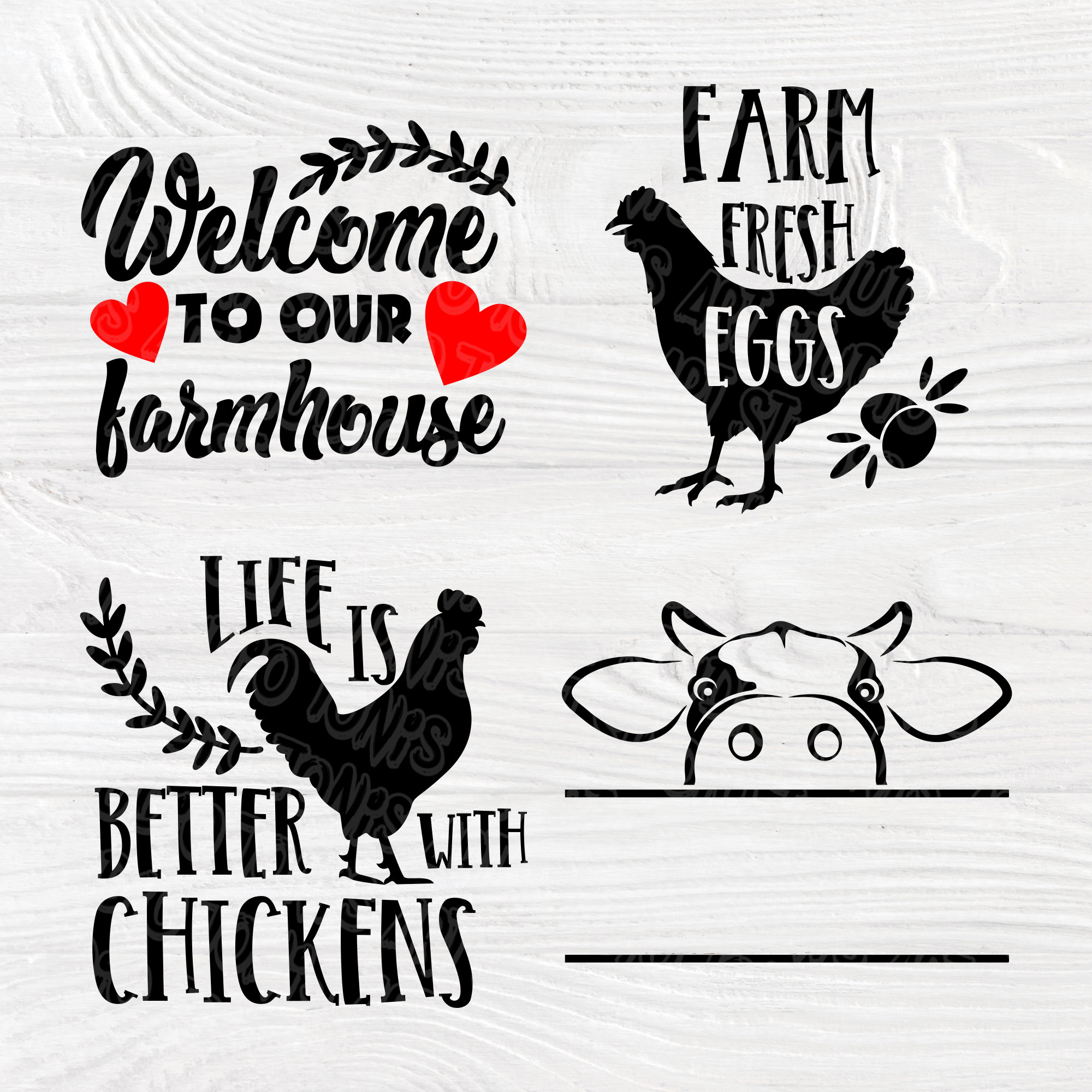 Farmhouse Quote Signs Svg