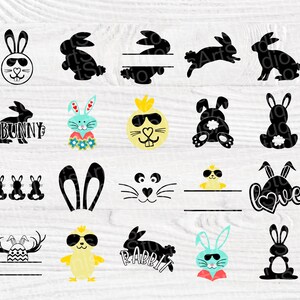 Easter Bunny SVG Bundle Rabbit Svg Cut Files - Etsy UK
