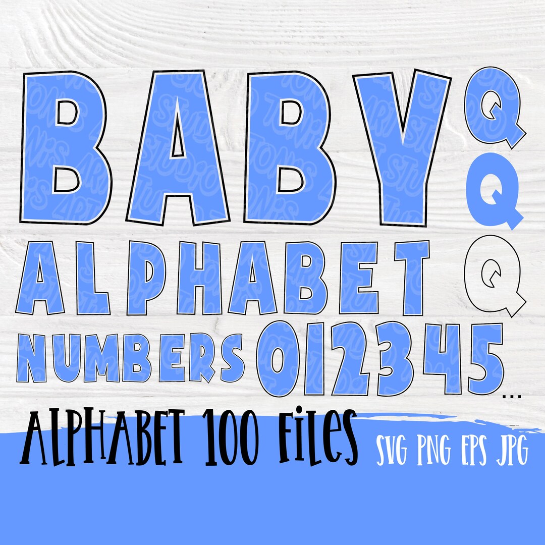 Baby Font SVG Baby Alphabet Svg Cut Files - Etsy Canada