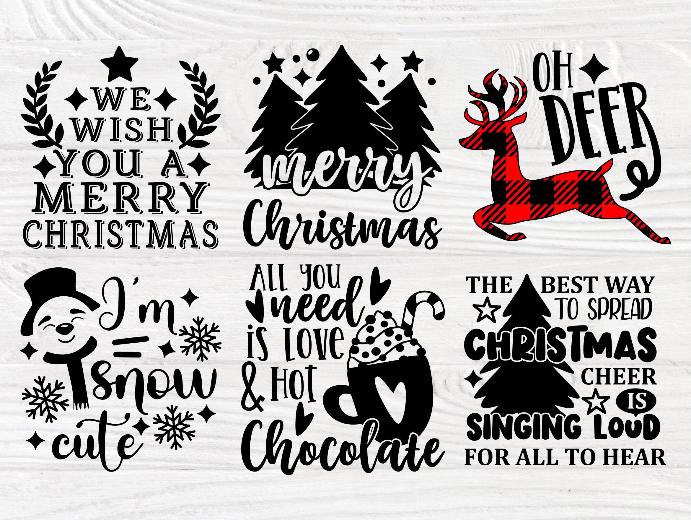 Christmas SVG Bundle Christmas Signs Svg Cut Files 20 - Etsy