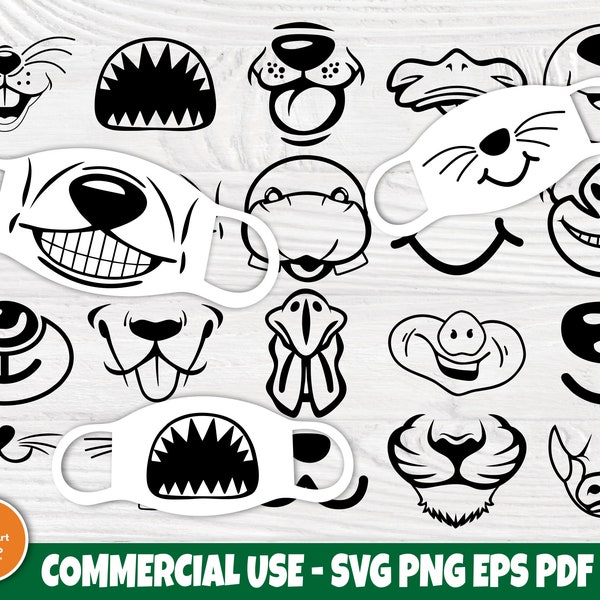 Funny Face Mask Kids - Etsy