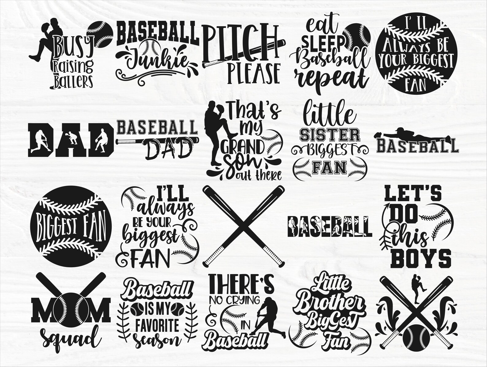 Baseball Svg Bundle Love Baseball Svg Dad Baseball Svg Etsy