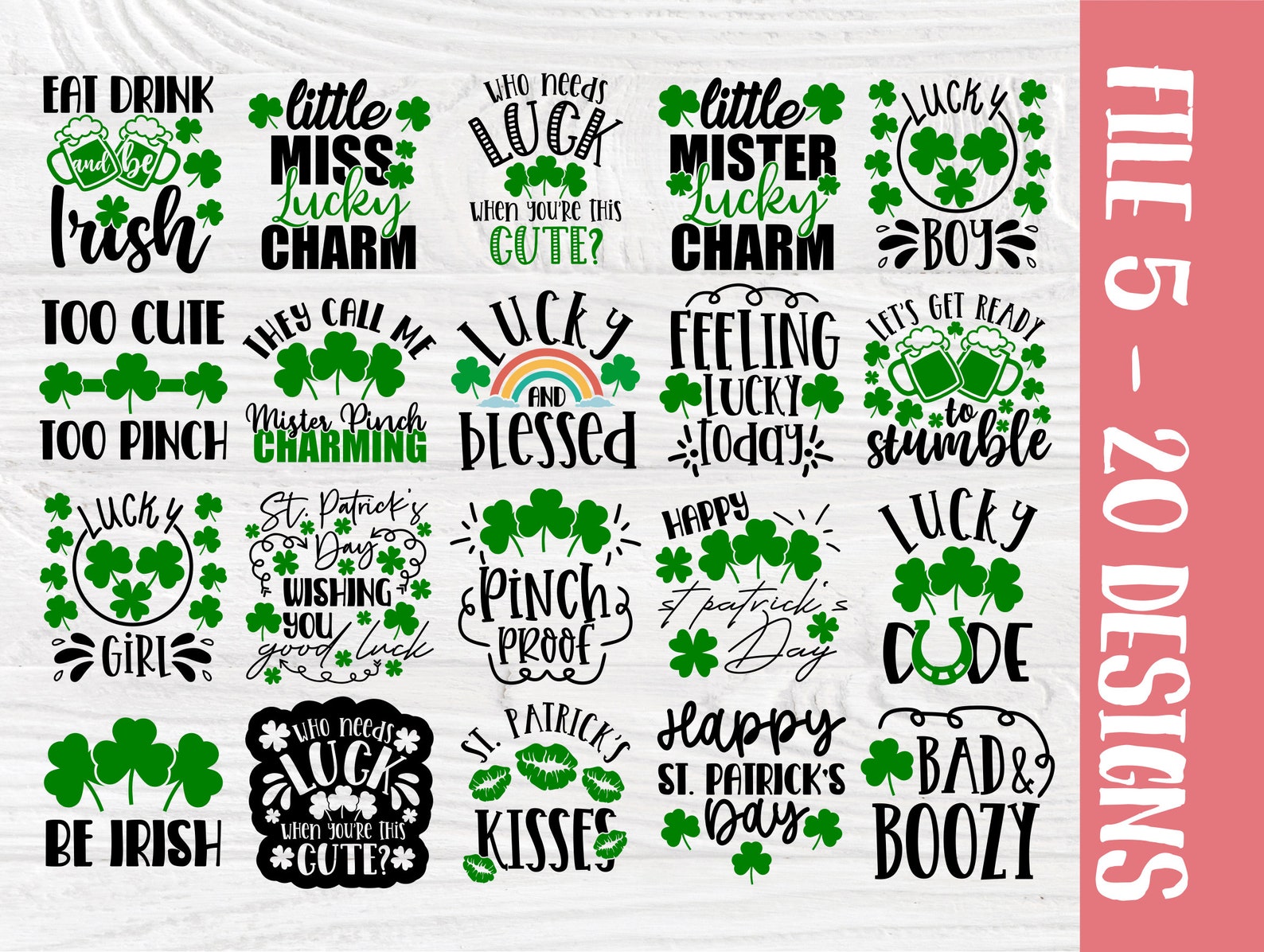 St Patrick's Day SVG Bundle 100 Shirt Designs Funny St - Etsy