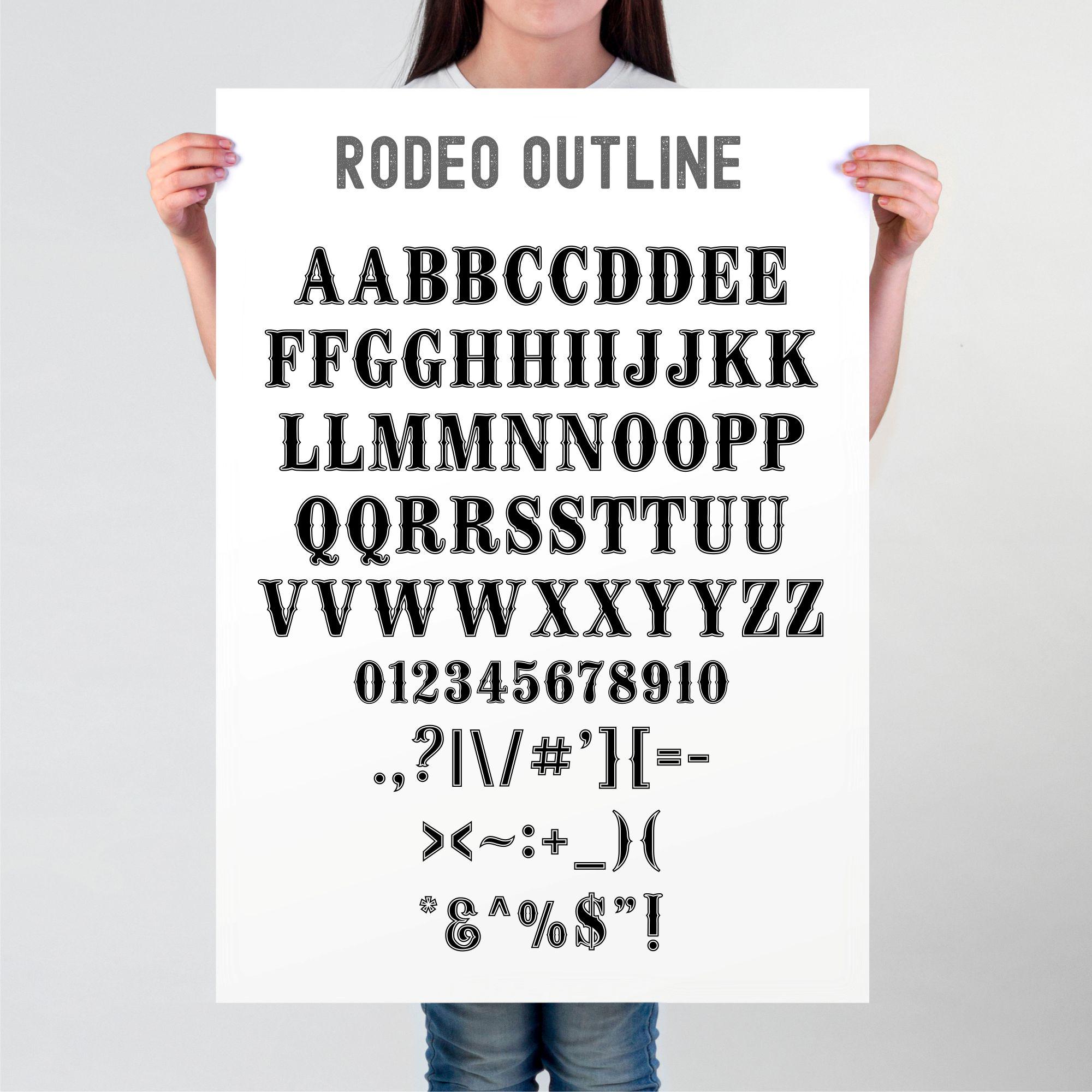 Rodeo Font SVG Bundle: Western Cowboy Alphabet (OTF, TTF) - Etsy