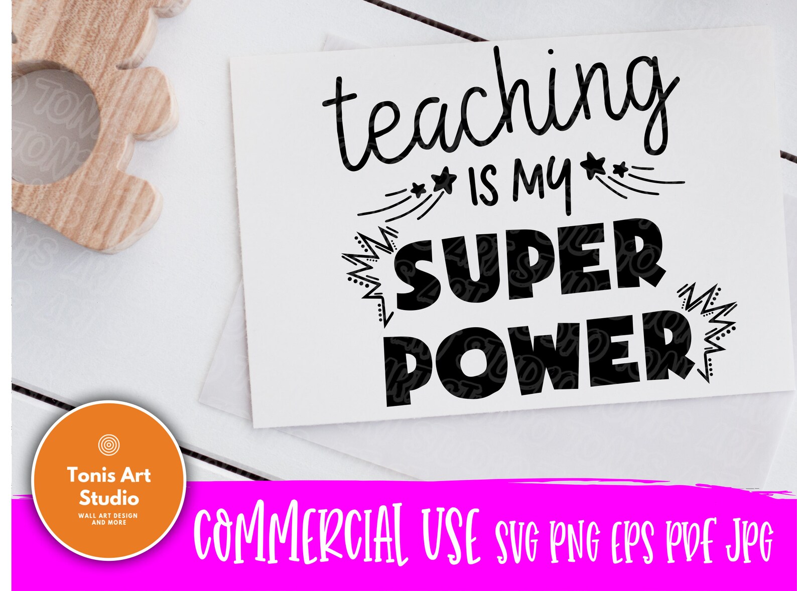 Teaching is My Super Power SVG: Teacher Cut Files (digital Download) - Etsy