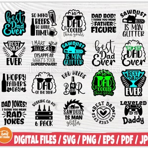 Dad SVG Bundle Father's Day Svg Funny Dad T Shirts - Etsy UK
