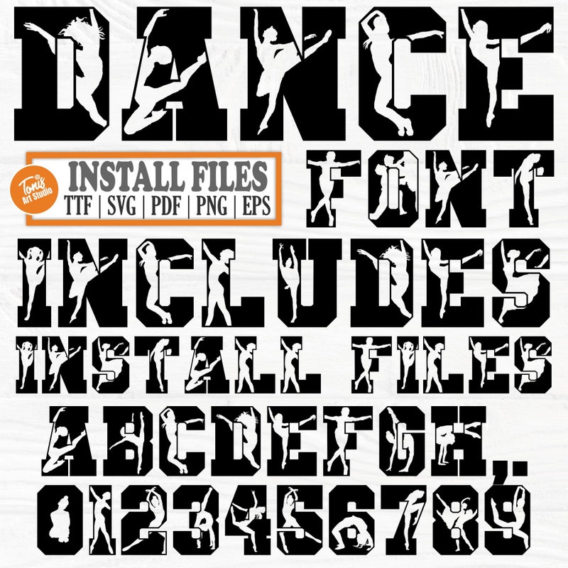 Dance Monogram - Etsy