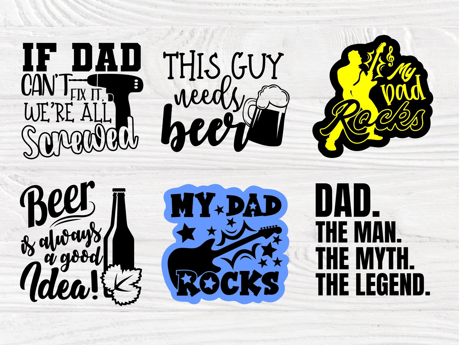Dad Quotes SVG Bundle Fathers Day Svg Dad Shirt - Etsy UK